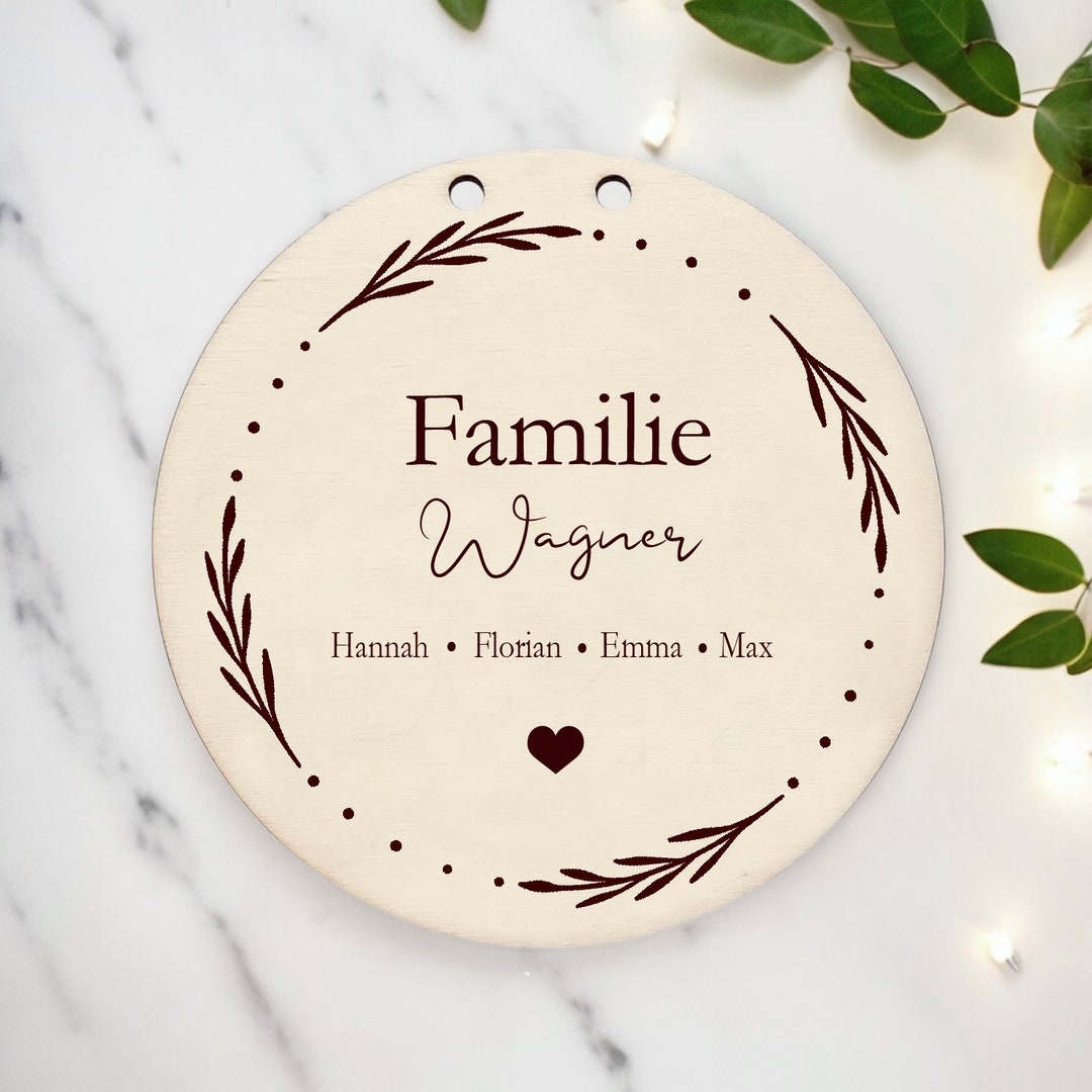 Door Sign With Name Name Plate Family Wedding Gift Name Topping Out ...