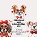 Puppy Peepers Valentine Clipart Set, Valentine's Day Clipart, Valentine ...
