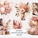 Bohemian Farmhouse Mega Bundle Clipart Set, Wedding Clipart Png, Shower ...