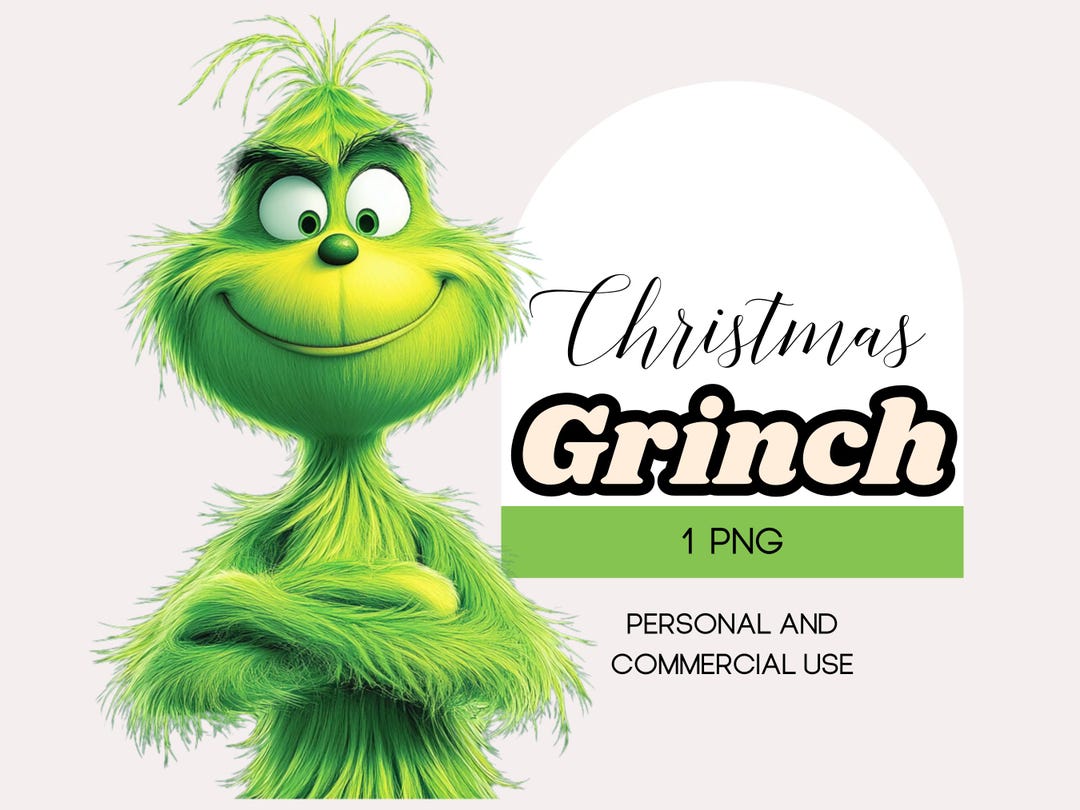 High-resolution Grinch PNG Clipart, Christmas Clipart, Fun Festive ...