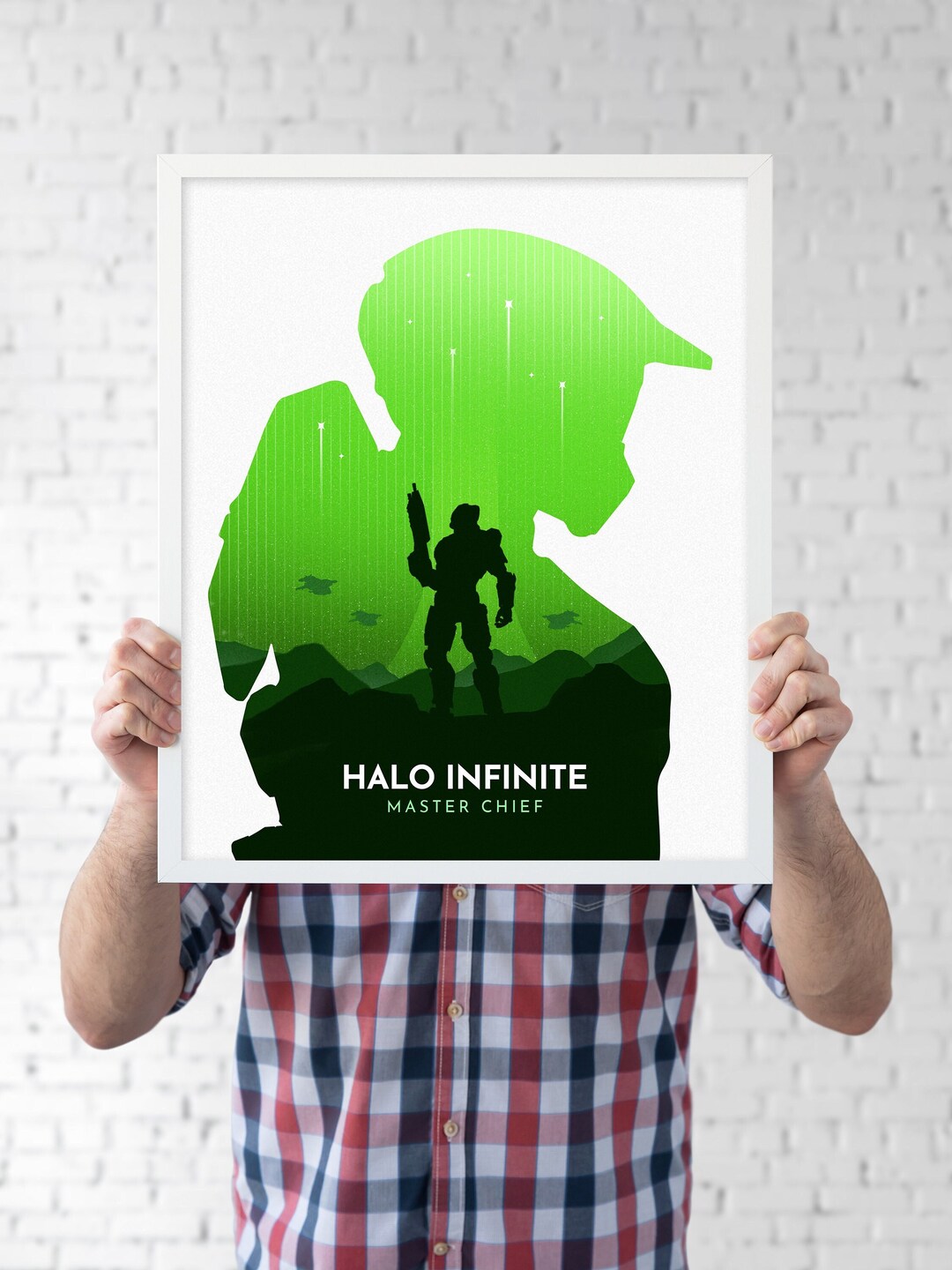 Halo Master Chief Silhouette 8x10 / 16x20 Poster - Etsy