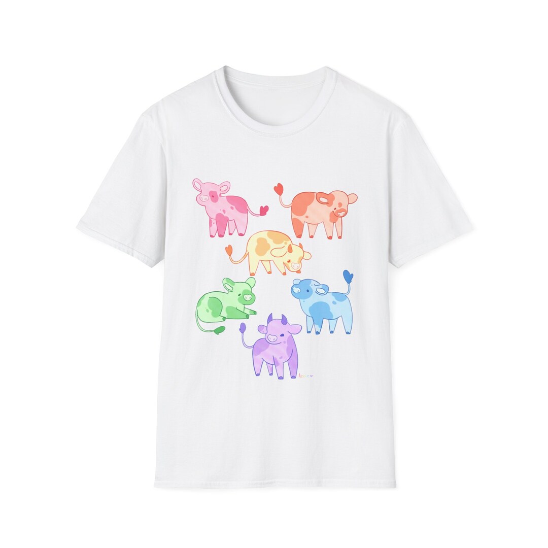 Pastel Rainbow Cows - Etsy