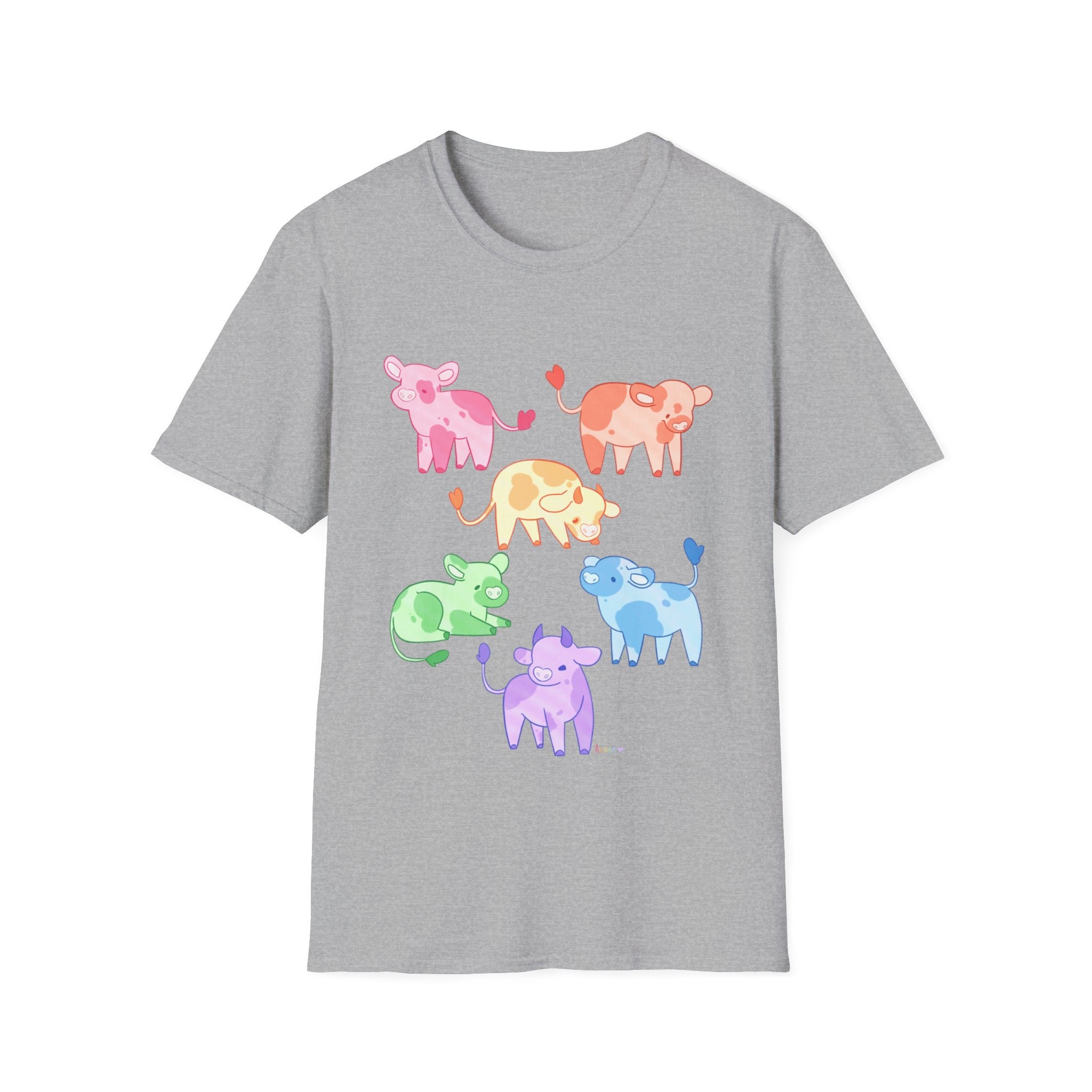 Pastel Rainbow Cows - Etsy