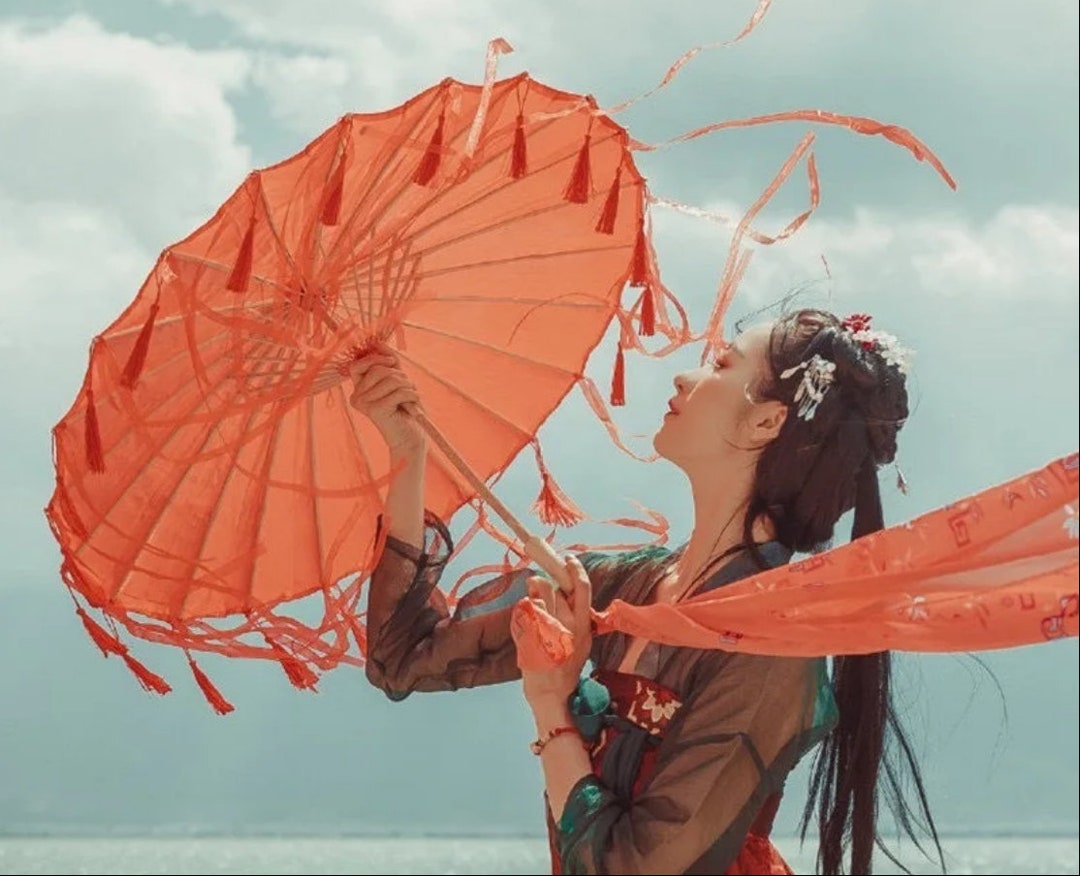 Chinese Red Traditional Paper Umbrella D82cm - Etsy