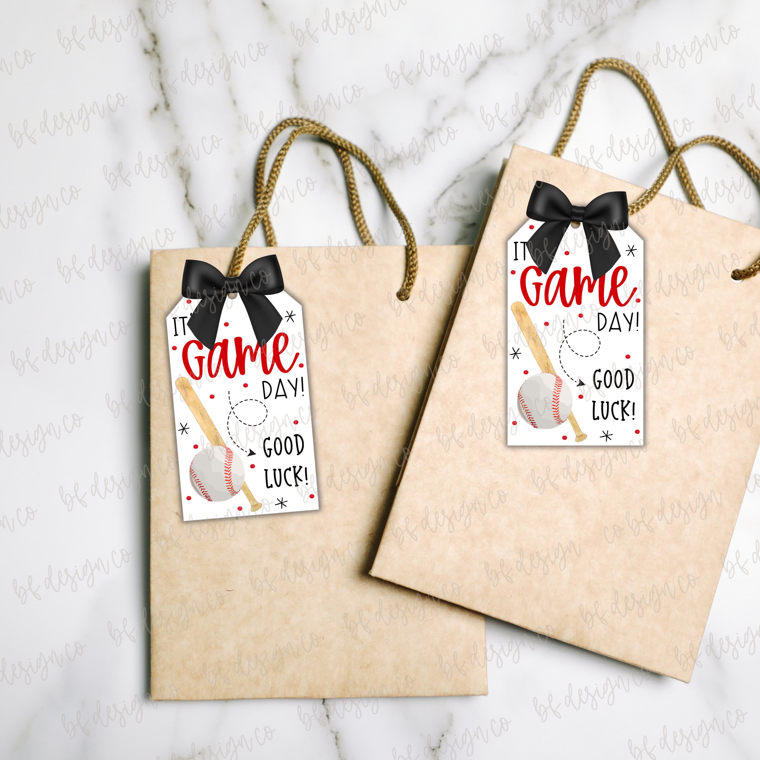 It's Game Day, Game Day Favors, Baseball Favor Tag, Baseball Team Gift ...