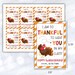 Thanksgiving Treat Tag, Thankful for You, Class Treat Bags, Kids Fall ...