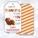 Thanksgiving Treat Tag, Thankful for You, Class Treat Bags, Kids Fall ...