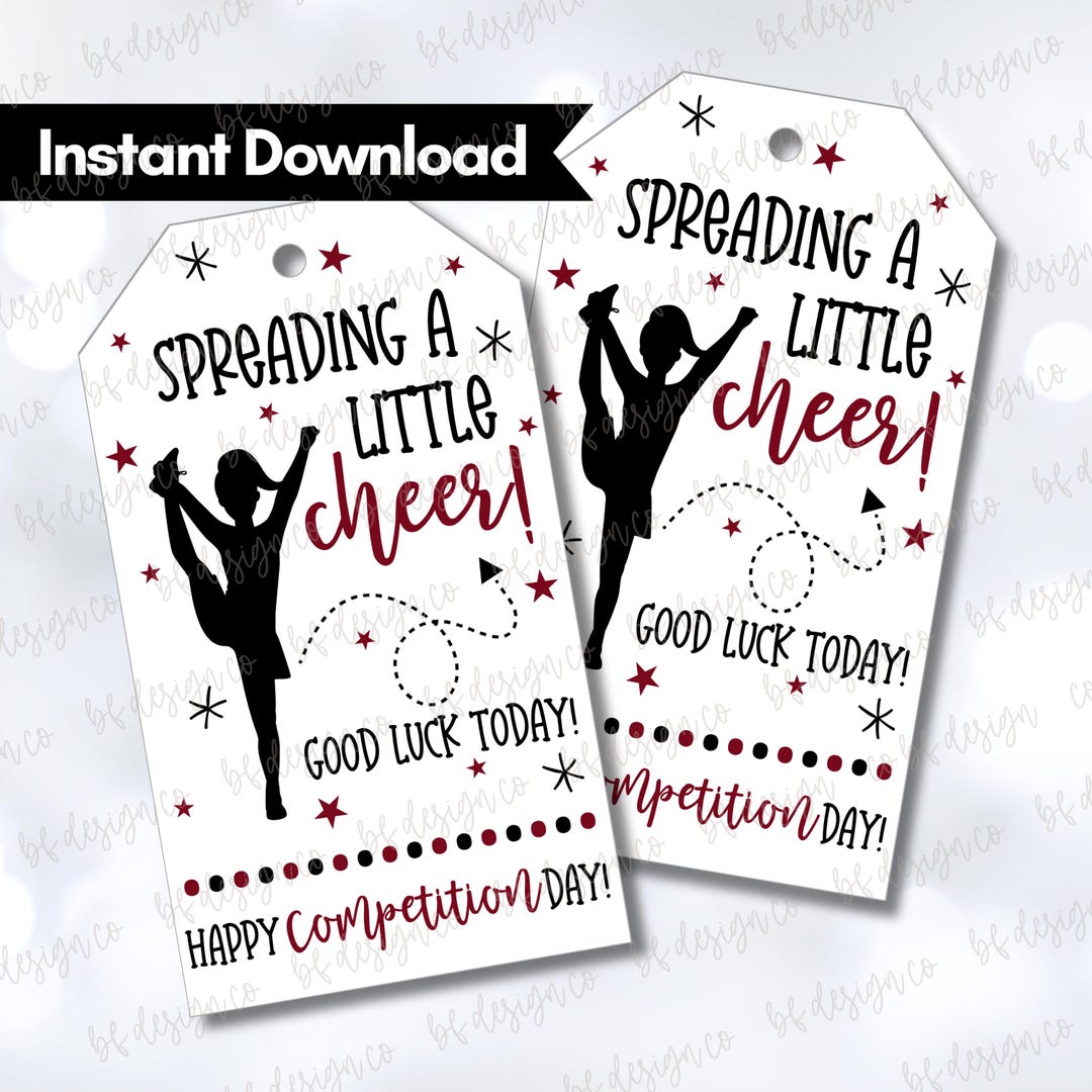 GARNET "spreading A Little Cheer" | Cheer Competition Gift Tag, Garnet ...