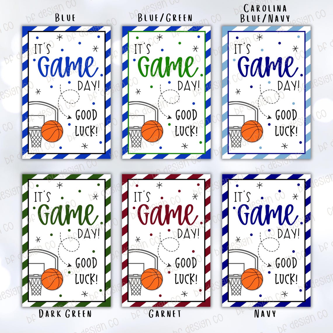 It's Game Day, Basketball Favor Tag, Game Day Gift Tag, Basketball Team ...