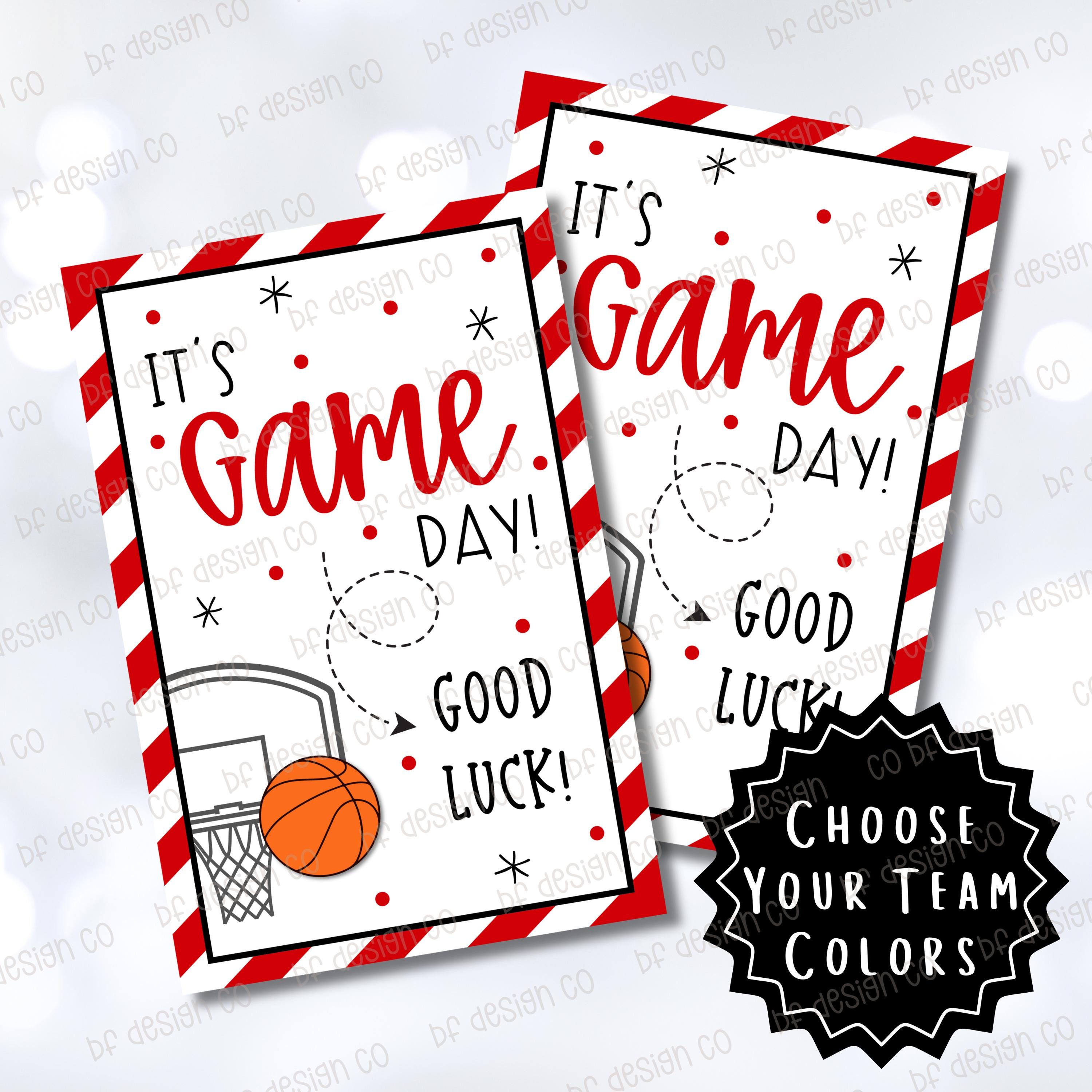 It's Game Day, Basketball Favor Tag, Game Day Gift Tag, Basketball Team ...