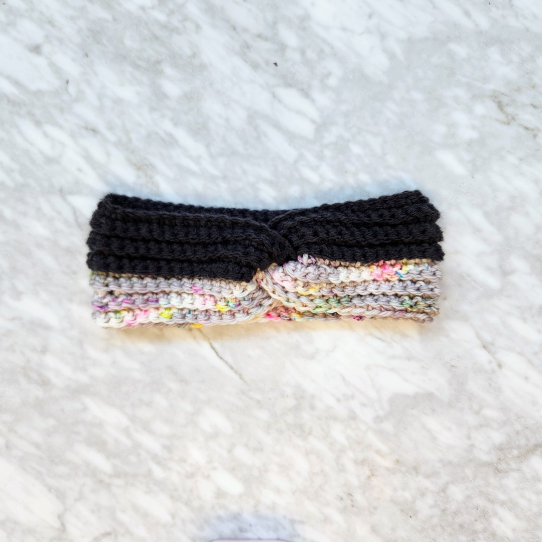 Graffiti Crochet Knit Ear Warmer Headband With a Twist - Etsy