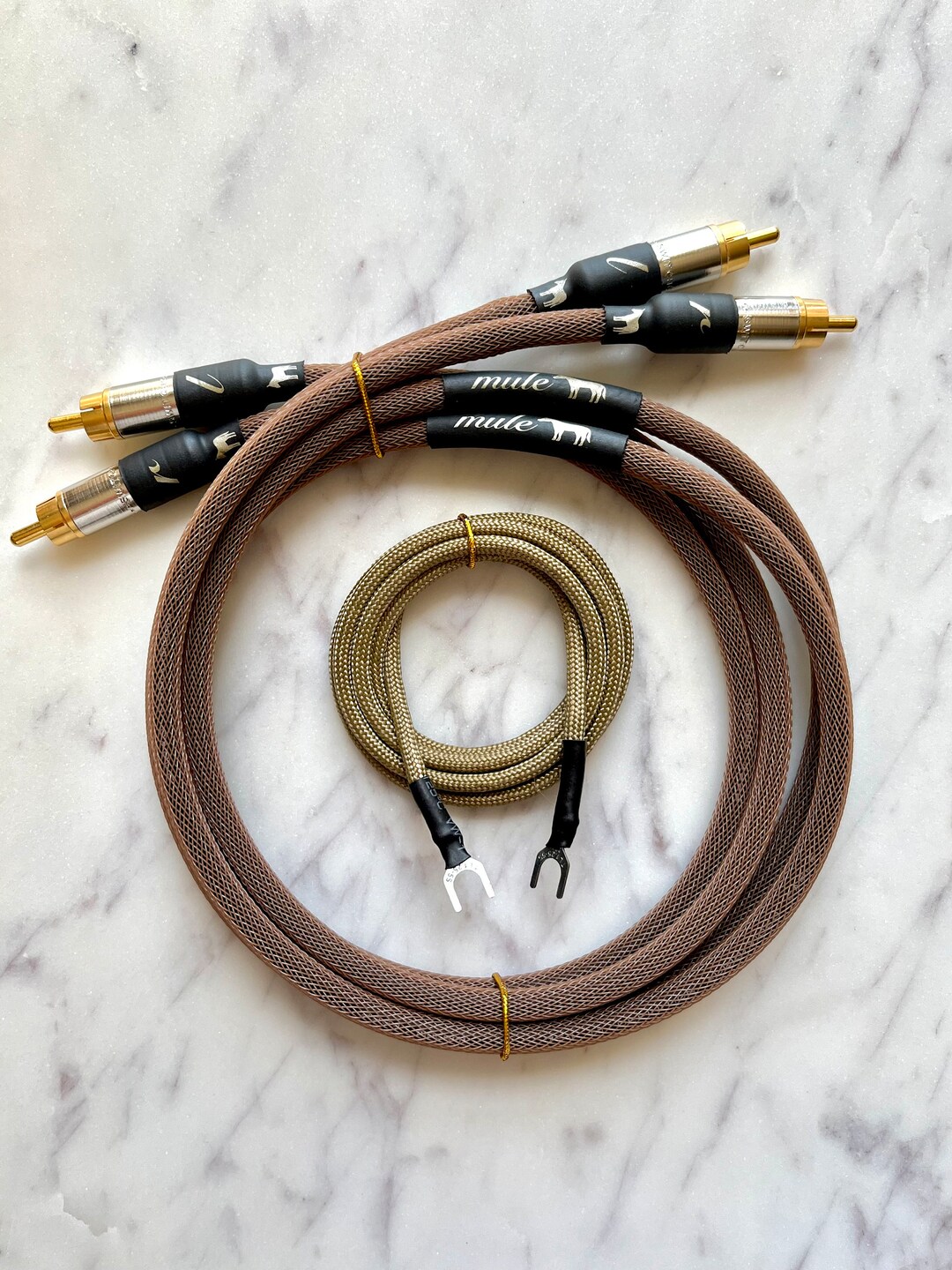 Premium Audiophile RCA Turntable Cable Set | Mogami 2964 Cable ...