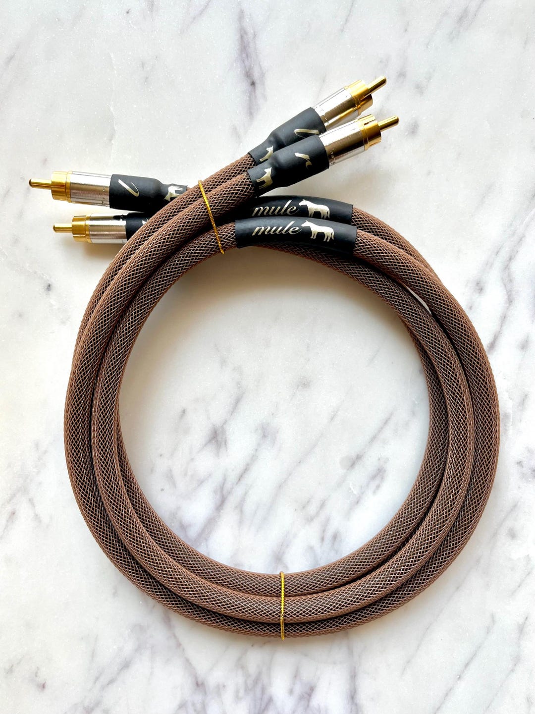 Premium Brown Audiophile RCA Interconnect Cable Set | Belden 8412 Cable ...