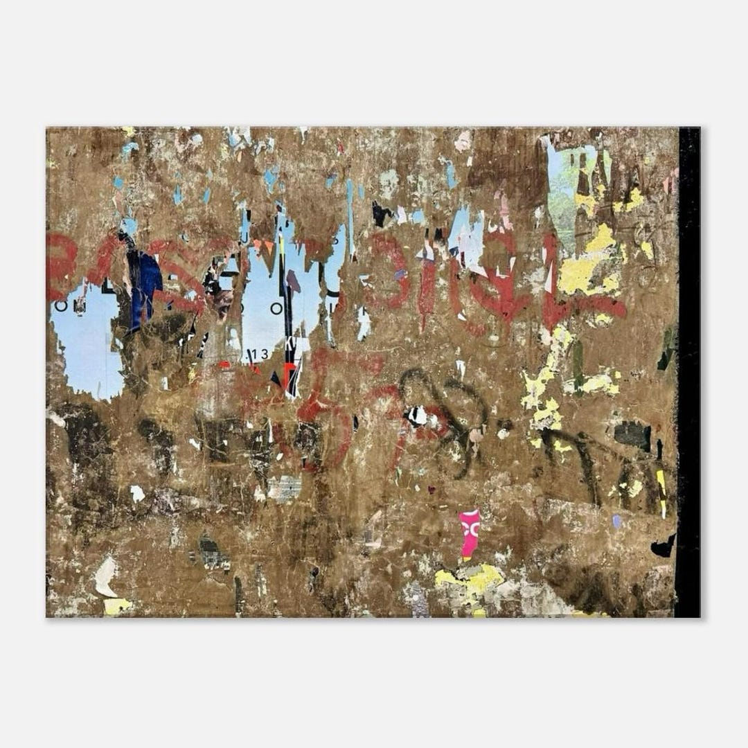 TORN, Abstract Art on Canvas, Industrial Art, Abstract Art, Urban Art ...