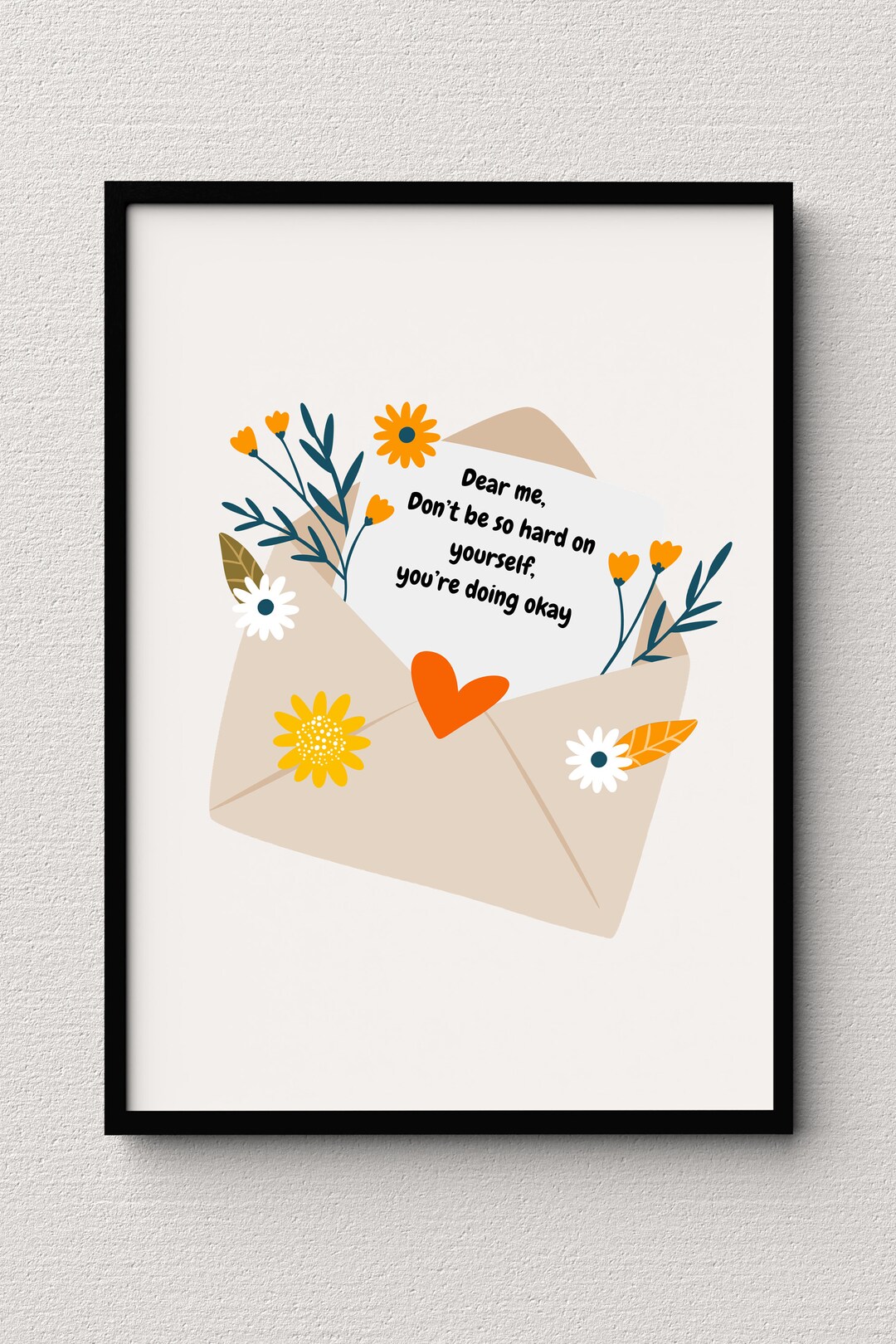 Note to Self Poster, Self Reminder Wall Art, Things to Remember ...