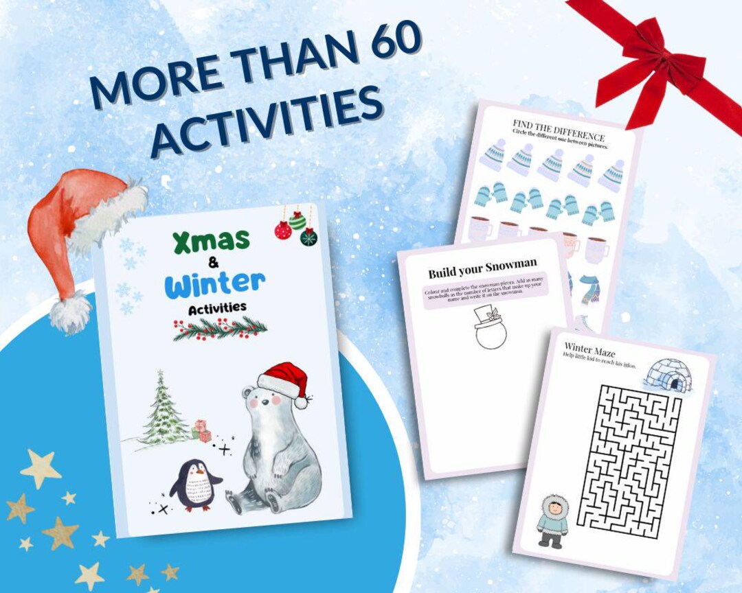 Winter & Christmas Activity PDF for Kids,winter Activities, Christmas ...