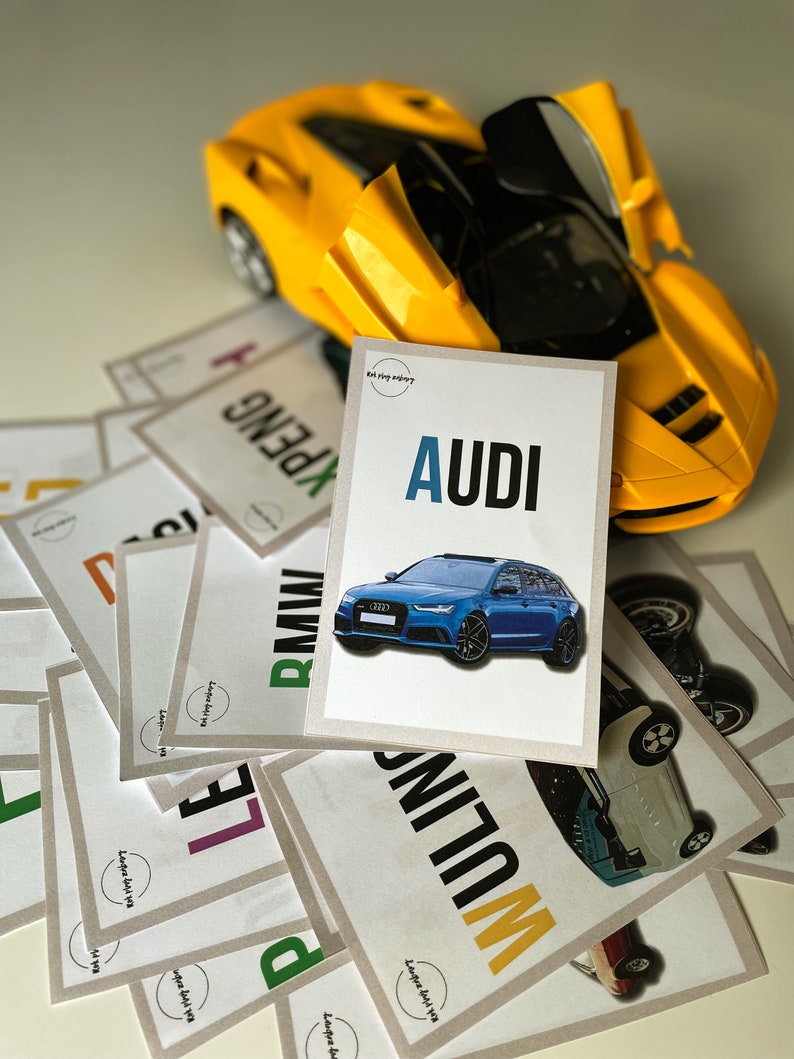 Alphabet Car Brand Flashcards: Learn, Play, Explore! - Etsy