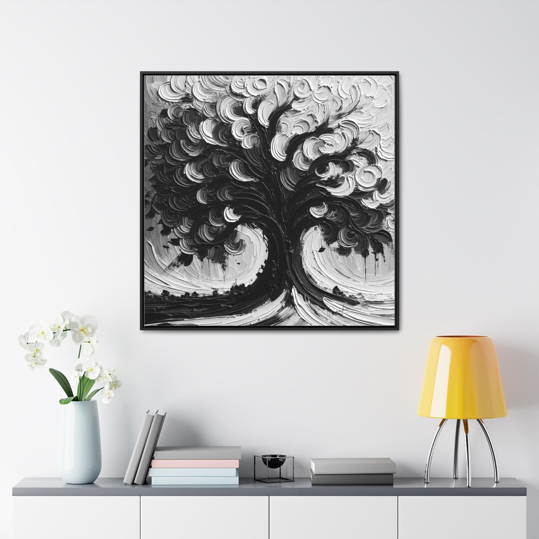 The Painted Tree Wall Art Print Square Frame - Etsy