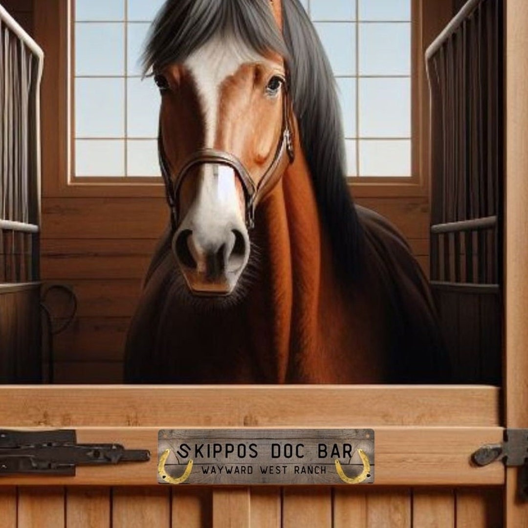 Personalized Horse Stall Sign for Stables, Horse Shows and More - Etsy