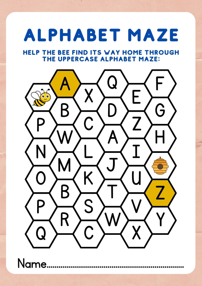 Preschool Alphabet Games Bundle: Engaging and Educational Fun - Etsy