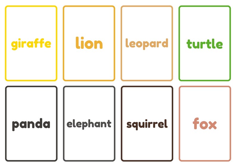 Preschool Educational Flashcards Set Learn Food, Vegetables, Body Parts ...