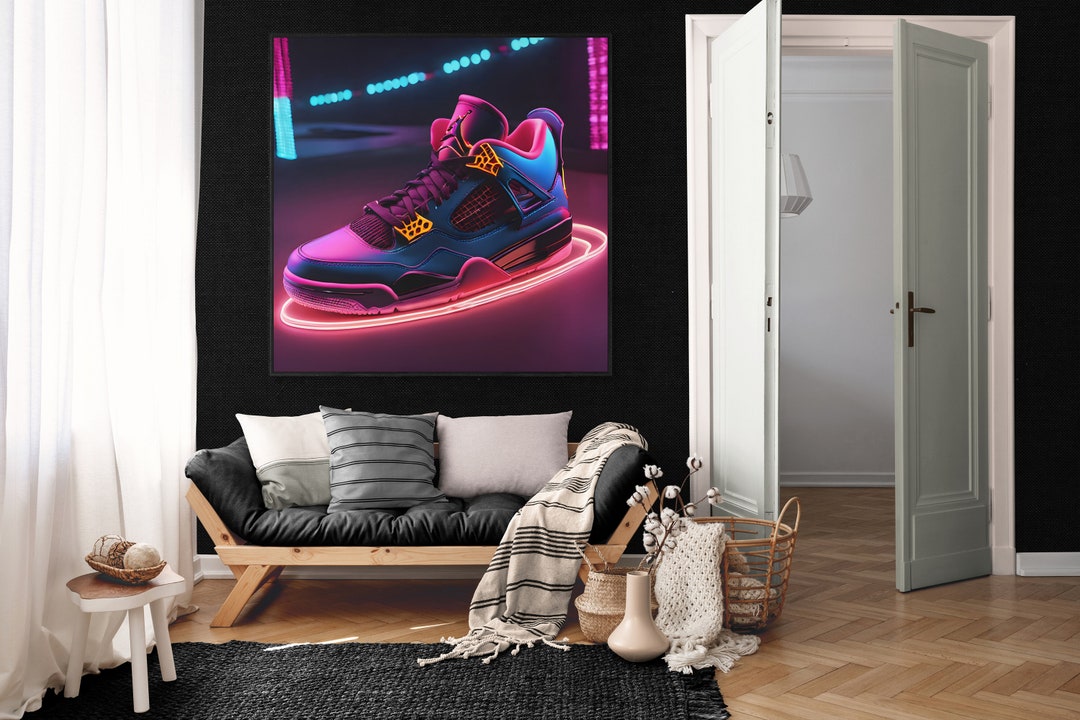 Nike Jordan Neon Art Colored: A Striking Fusion of Sport and Art, Matte ...