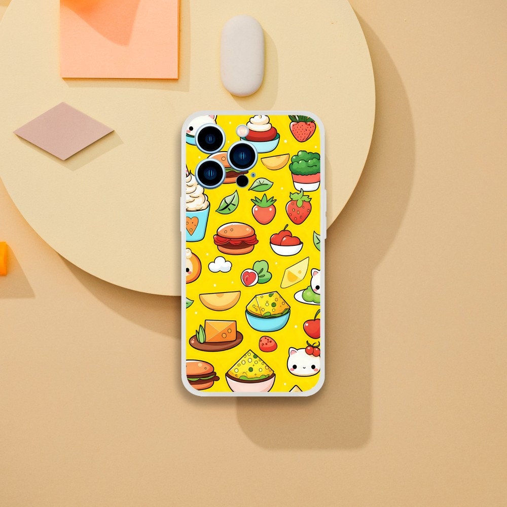 Cute Kawaii Food Phone Case Aesthetic Kawaii Foodies Phone Case Mobile ...