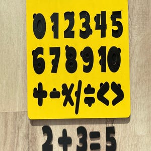 Wooden Numbers 1-10 Montessori Numbers, Educational Wooden Toy, Back to ...
