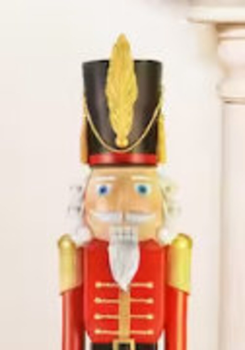 A Christmas Nutcracker in Red and Green Measuring 48 Inches. - Etsy
