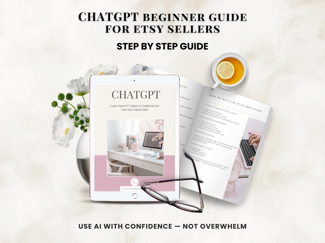 Chatgpt for Beginners AI Workbook for Etsy Sellers Step-by-step PDF ...