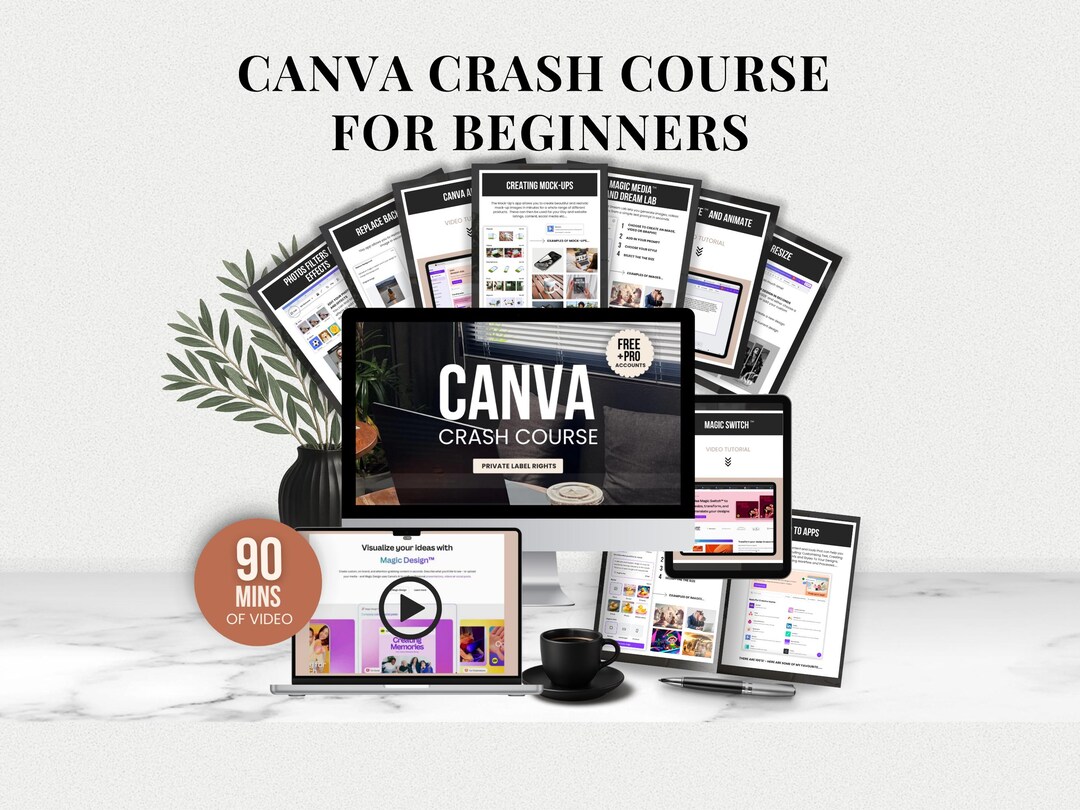 Canva Crash Course for Beginners Digital Product Sellers Etsy Listing ...