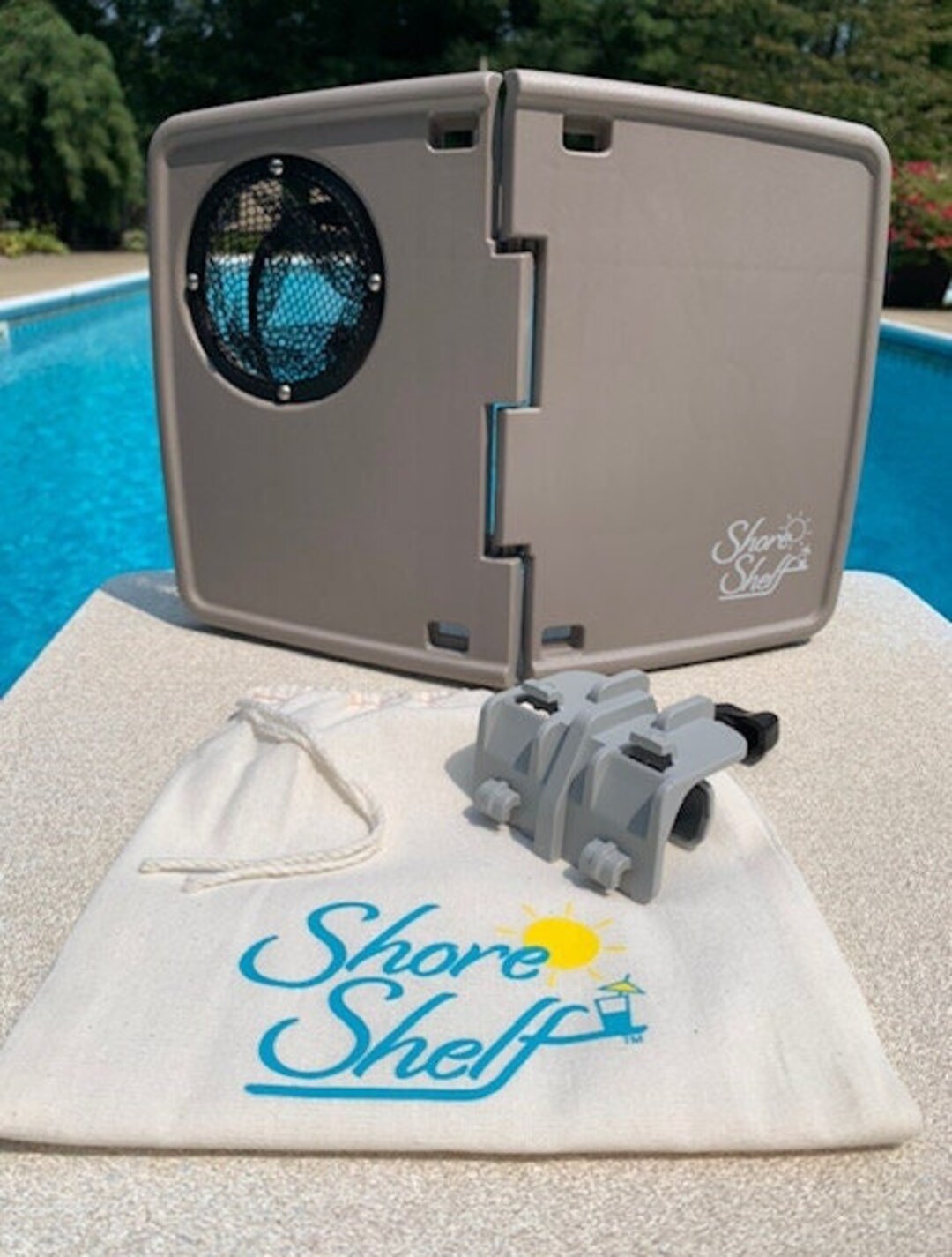 Shore Shelf Beach Accessory, Versatile Cup Holder Tray & Clamp Set ...