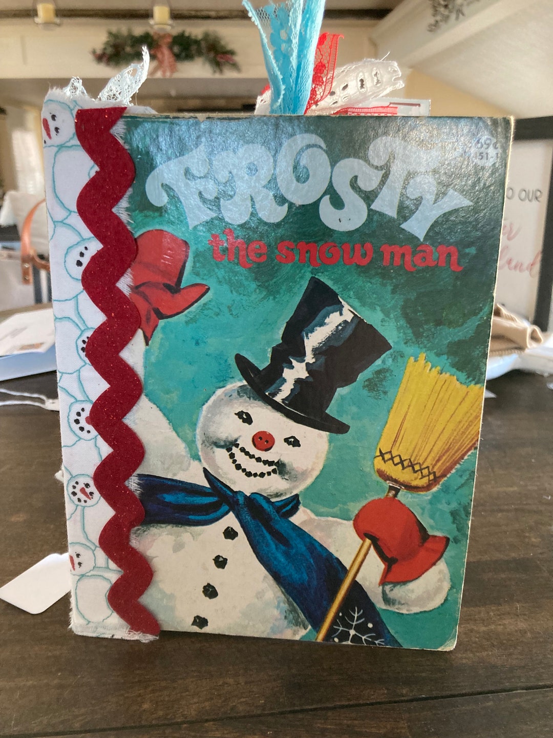 Frosty the Snowman. Handmade, Original Junk Journal, Scrapbook, Memory ...