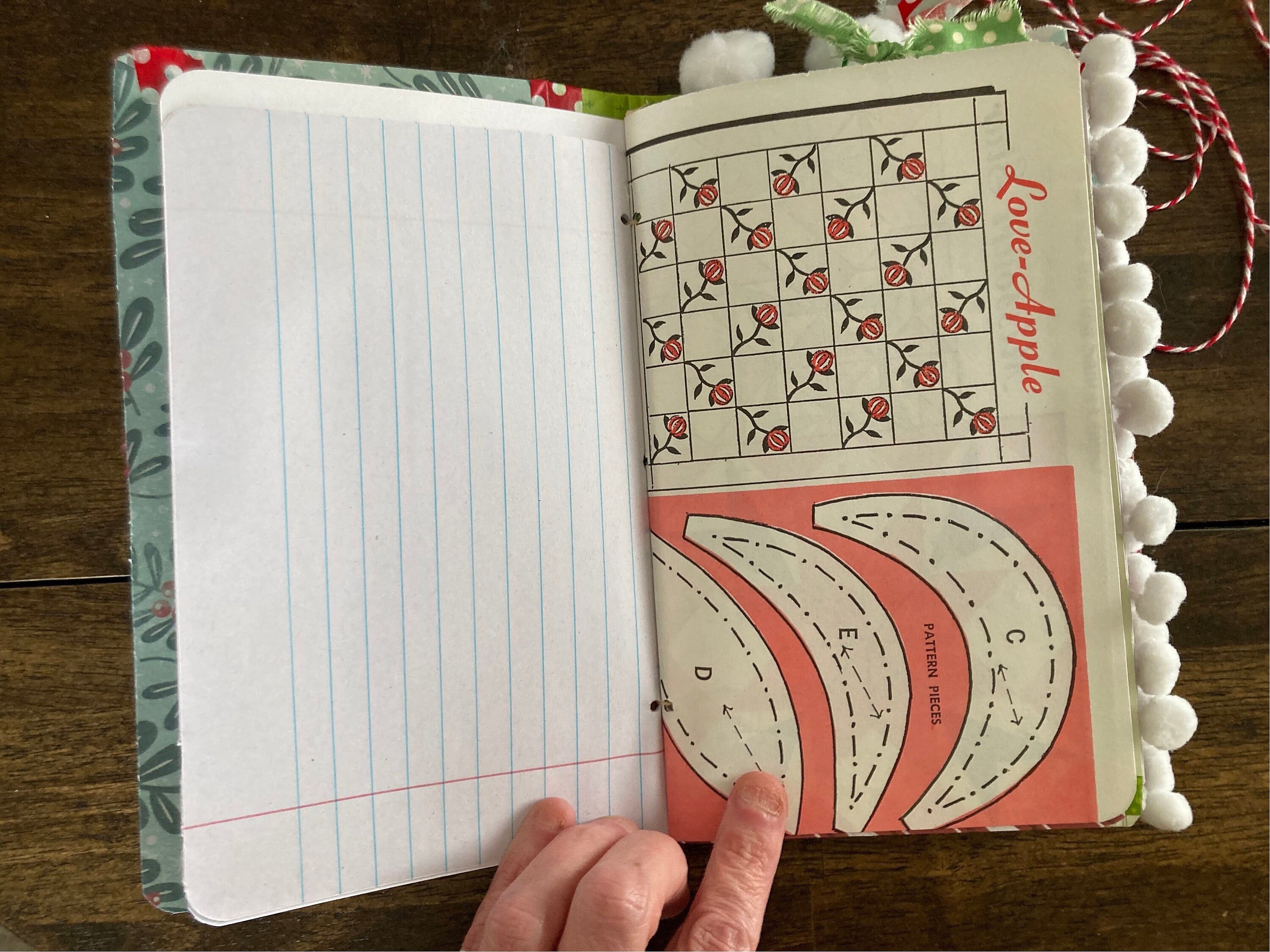 Home for the Holidays Vintage Sewing Pattern Junk Journal - Etsy