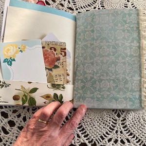 Vintage Floral Theme Handmade, Original Junk Journal, Scrapbook, Memory ...