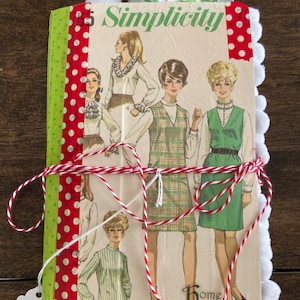 Home for the Holidays Vintage Sewing Pattern Junk Journal - Etsy