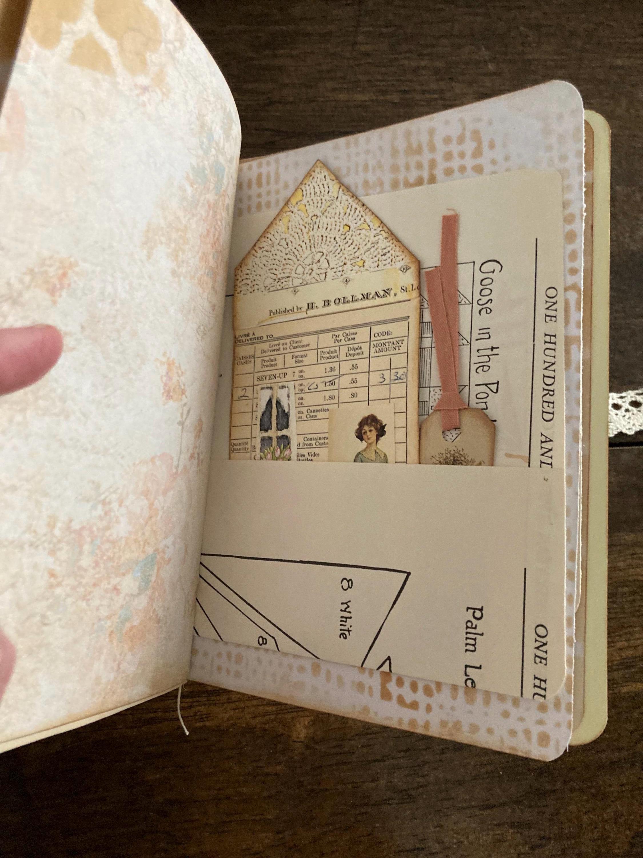 Handmade Vintage Flora Journal - Etsy