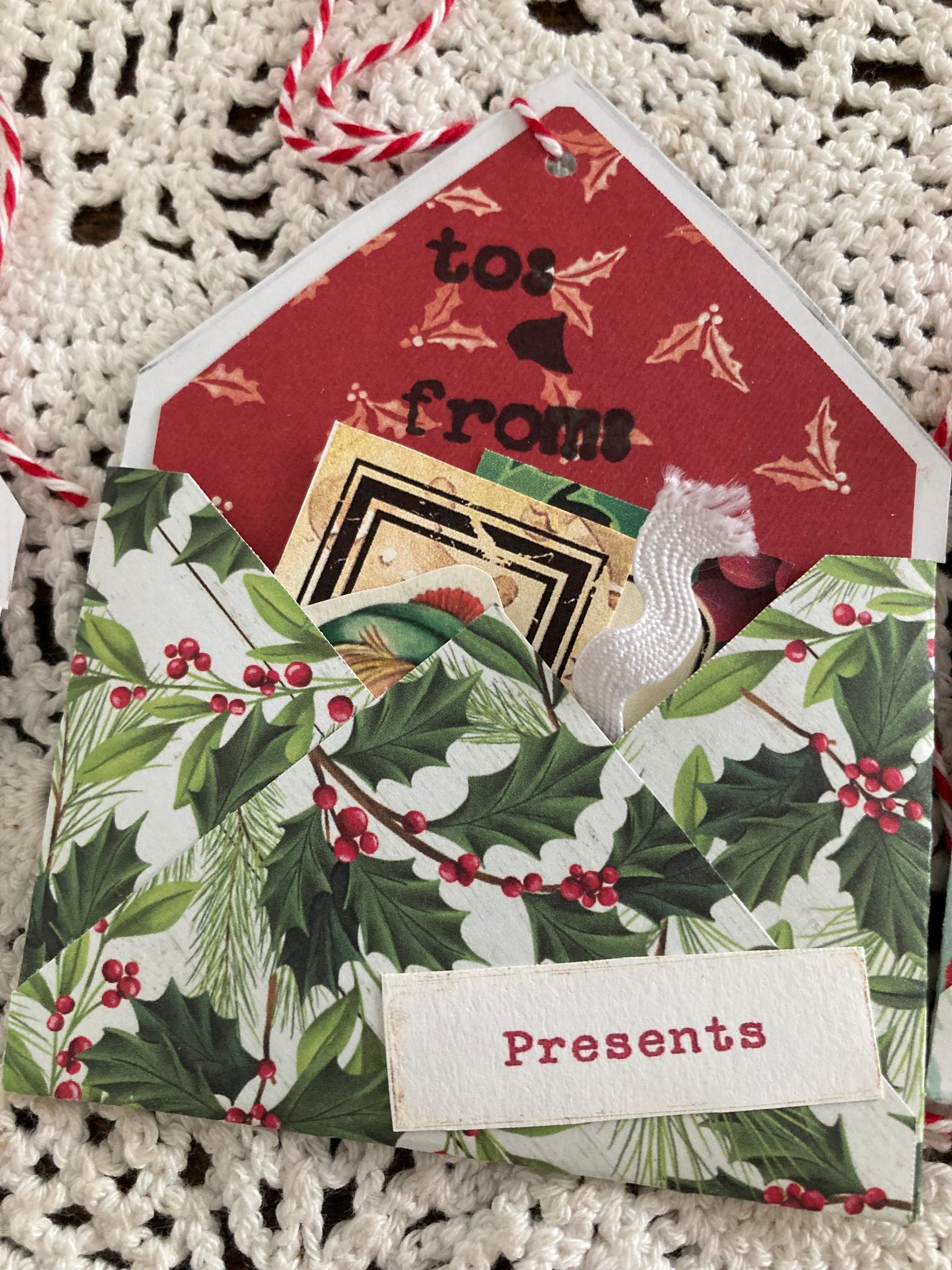 Set of 5 Little Envelope Ornaments or Gift Tags - Etsy