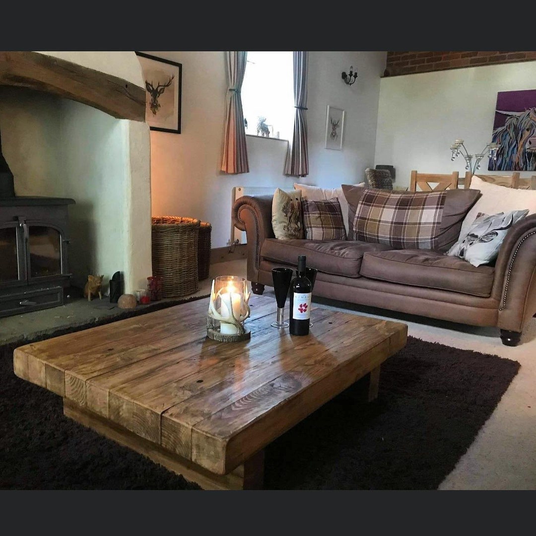 Sleeper Chunky Reclaimed Coffee Table - Etsy