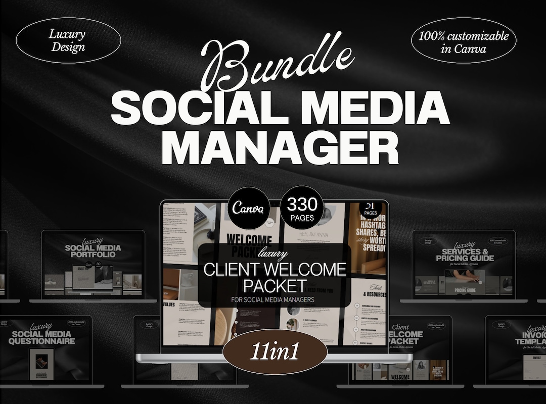 Social Media Manager Starter Kit | Social Media Manager Bundle | Social ...
