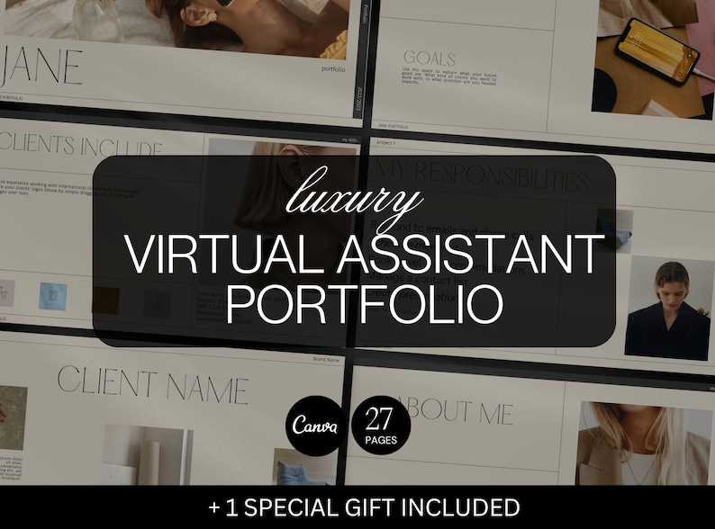 Virtual Assistant Portfolio | Virtual Assistant Portfolio Template ...