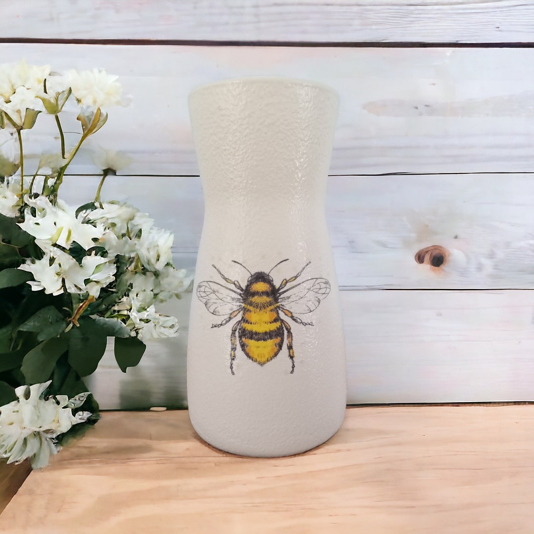 Bee Flower Vase, Bee Themed Gifts, Gifts for Mum, Decorative Vase, Gifts for Her, Home Decor ...