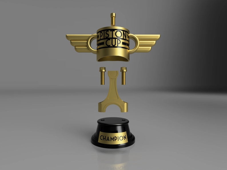 Customizable Piston Cup Cars Trophy - Etsy