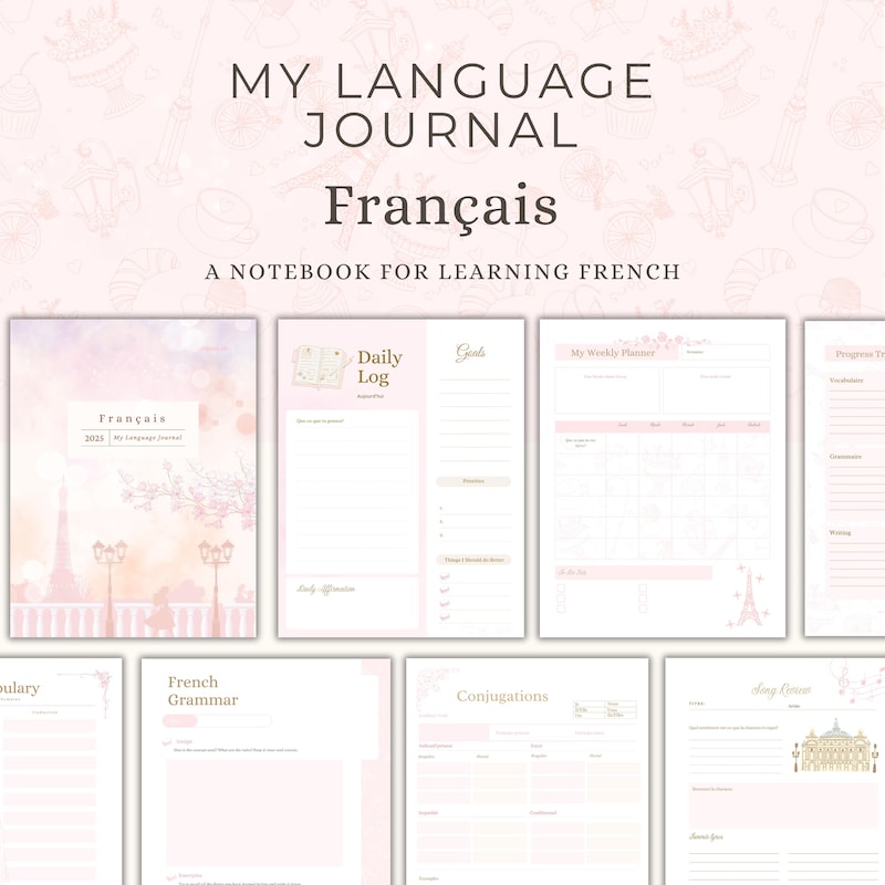 Aesthetic Pink Notebook - Etsy