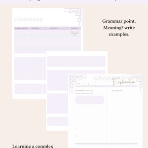 Korean Study Journal, Language Study Notebook, Korean Study Planner ...