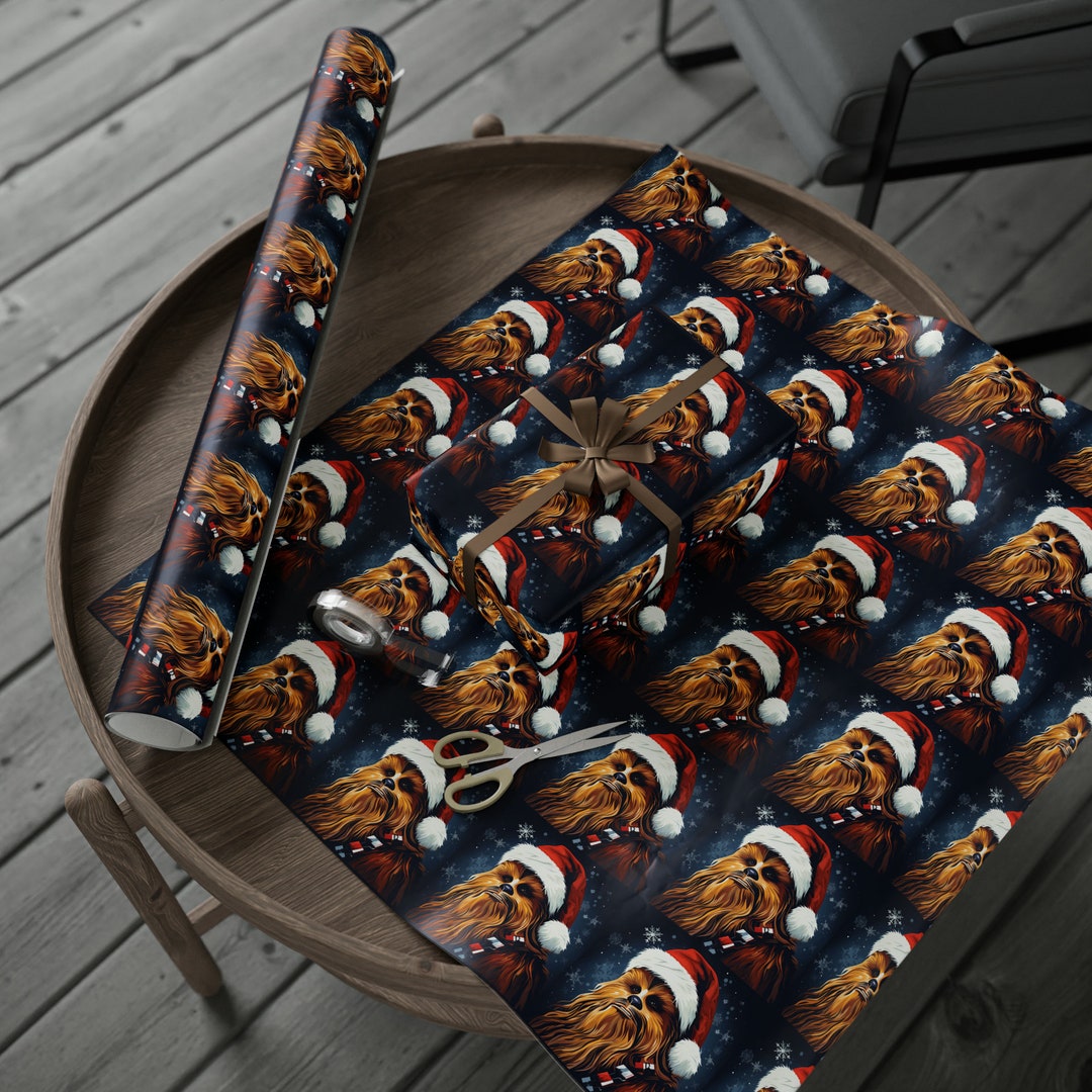Festive Wrapping Paper Star Wars Chewbacca - Etsy Festive Wrapping Paper Star Wars Chewbacca - Etsy