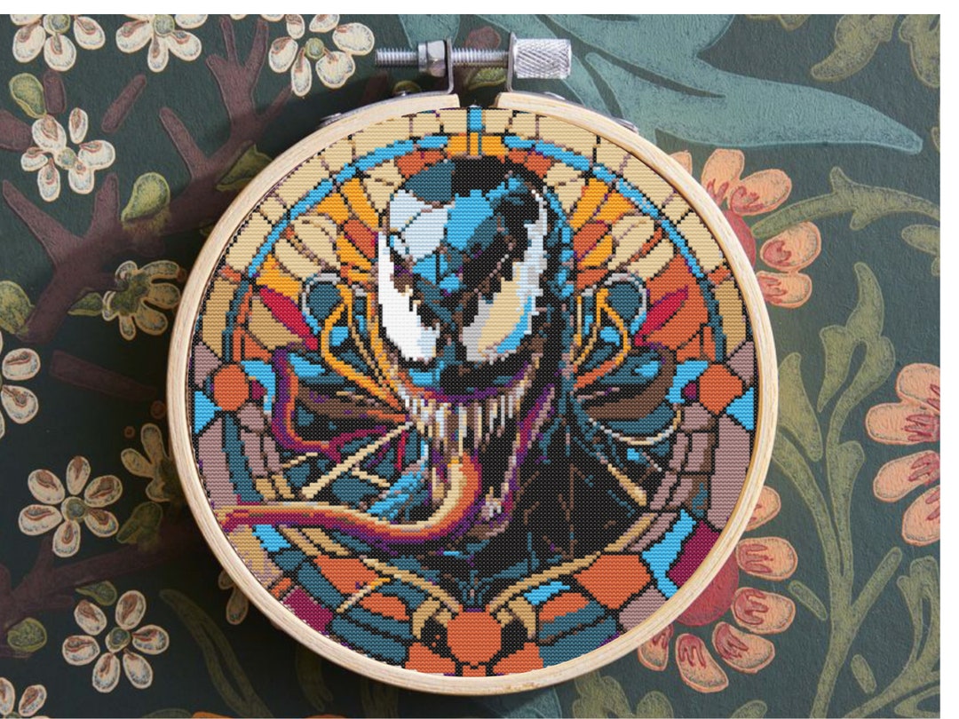 Venom Cross Stitch Pattern, Hero Cross Stitch Pattern, Art Decor ...