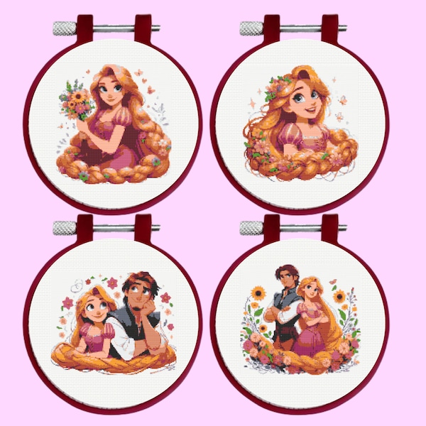 Tangled Cross Stitch - Etsy
