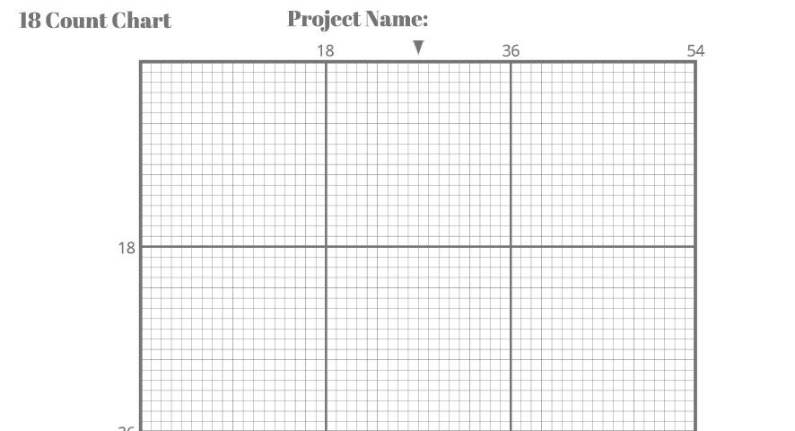 Planner Cross Stitch, Graph Paper Bundle PDF 14 SIZES: Count 6,9,10,11 ...