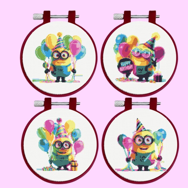 Minion Cross Stitch - Etsy UK